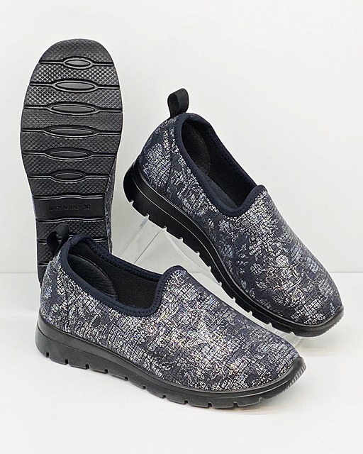 Sanital Flex SC111.13 czarne/srebrne, mega wygodne półbuty na chore ...